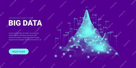 Premium Vector Big Data Analysis Abstract Background