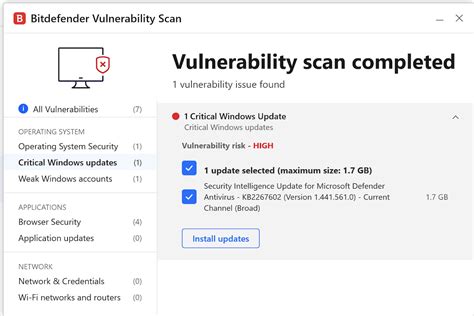 Fix Vulnerability Scan Cant Install Windows Updates Bitdefender