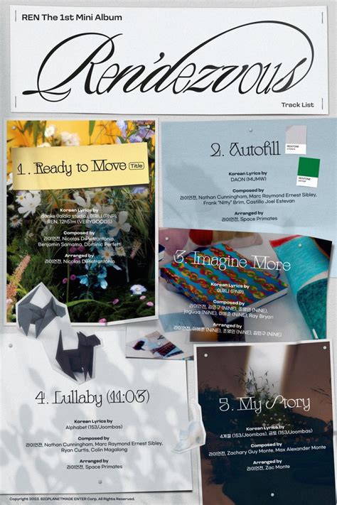 렌최민기 랑데부 트랙리스트 공개타이틀곡 작사 참여 파이낸셜뉴스