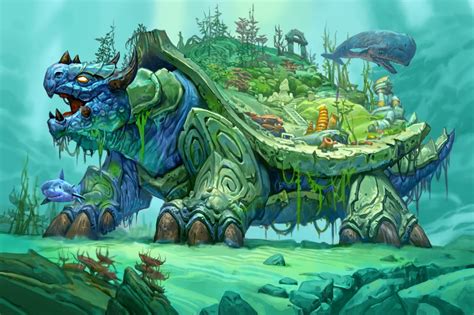 【炉石传说：魔兽英雄传】炉石传说：新版本“探寻沉没之城”原画大赏 3楼猫