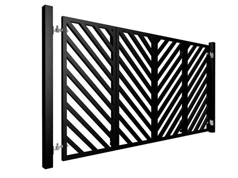 Metal Diagonal Square Section Bi Fold Gate ELEX GATES