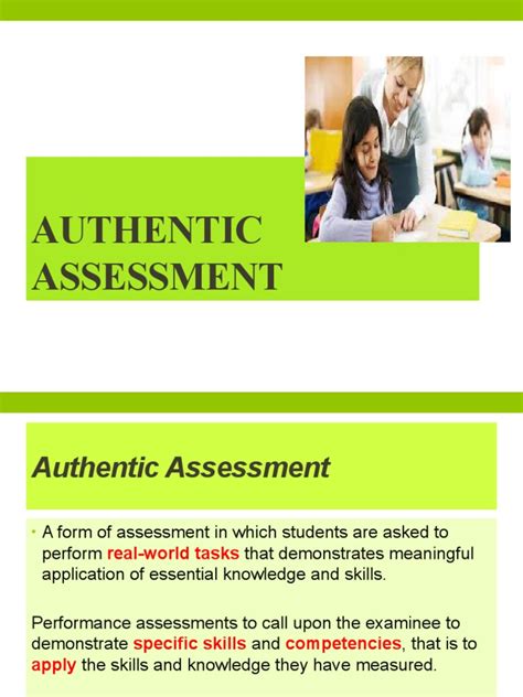 Authentic Assessment Pdf Educational Assessment Rubric Academic