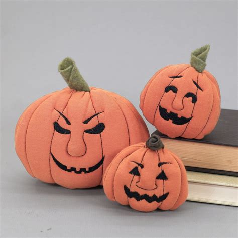 Pumpkin Stuffies Ith Design Ballyhoo Creations