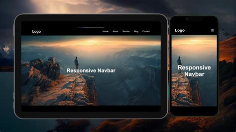 How To Create Responsive Navigation Bar With Html Css And Javascript Youtube