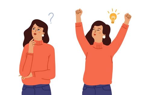 Female Find Solution Problem Solving Woman Have Good Idea