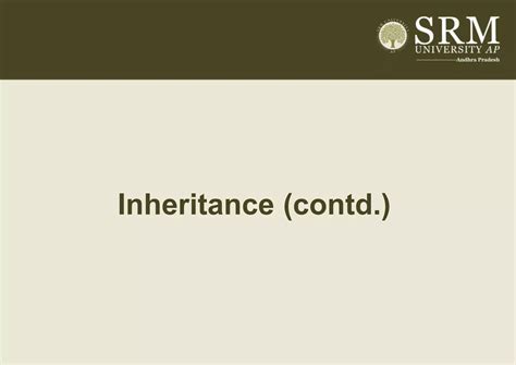 inheritance ppt