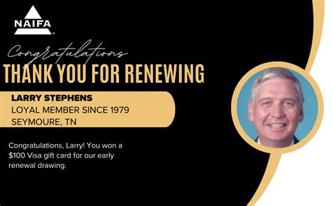 Congratulations To Larry Stephens