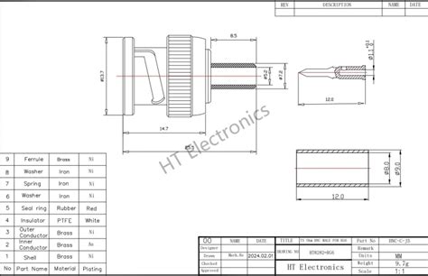 Bnc Connector Plug Straight For Rg6 Cable Buy Bnc Connector Rg6 Bnc Rg6 Bnc Connector Straight
