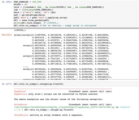 Bug Report `tonumpy` Corrupts Numpy Array · Issue 1655 · Vaexiovaex · Github