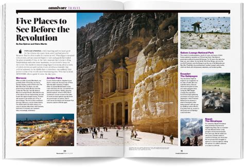 Travel Magazine Spread