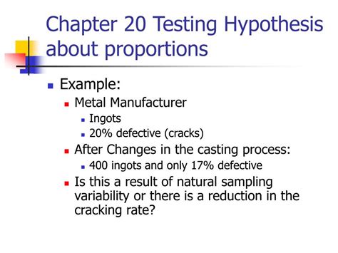 PPT Chapter Testing Hypothesis About Proportions PowerPoint Presentation ID