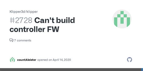 Can T Build Controller FW Issue Klipper D Klipper GitHub