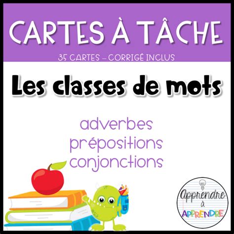 Cat La Préposition La Conjonction Et L Adverbe