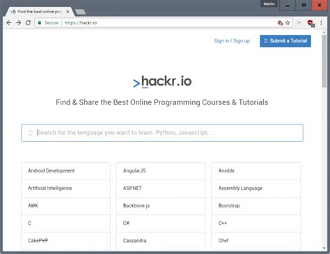 Hackr Io Search Engine For Coding Courses And Tutorials GHacks Tech News
