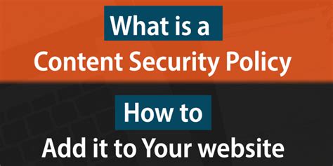 What Is Csp Why And How To Add It To Your Website Dev Community