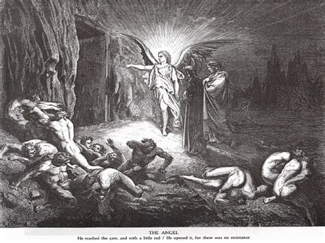 Gustav Dore Dantes Divine Comedy The Angel Extremely Rare Original