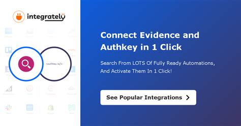 How To Integrate Evidence Authkey 1 Click Integration
