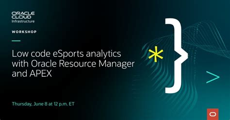 dhavala s on linkedin low code esports analytics with oracle resource manager and apex
