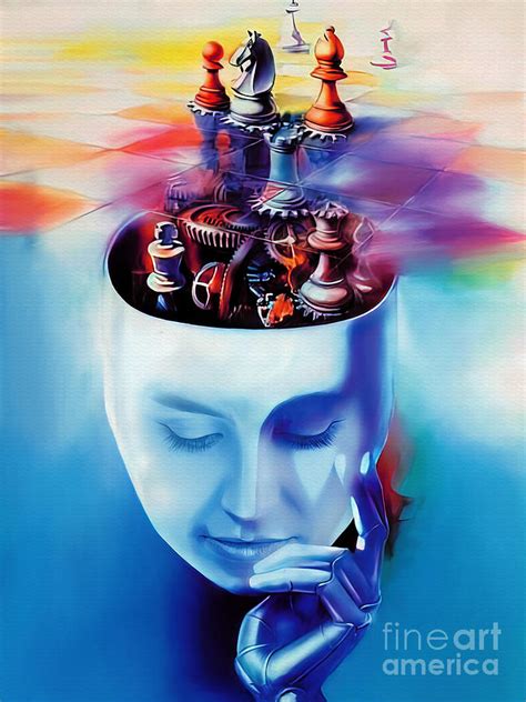 Chessthoughts Painting By Gull G Fine Art America