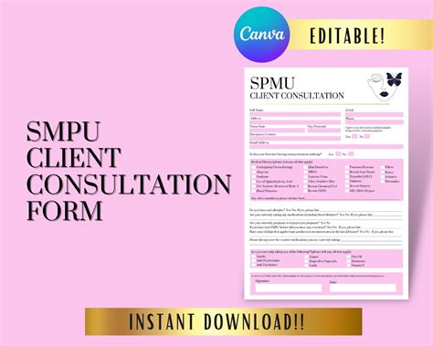 Formulario De Consentimiento Del Cliente Para Rubor Labial Formulario