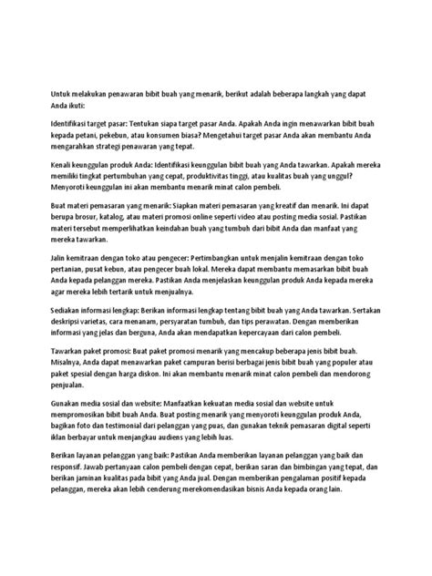 Perencanaan Segmentasi Pasar Dan Penjualan Pdf