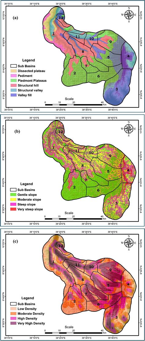 Spatial Interpolation Maps A Geomorphology B Slope C Lineament Download Scientific Diagram