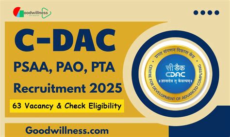 C Dac Group A Recruitment 2025 63 Scientist Vacancy Check Notification