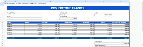 7 Free Excel Time Tracking Templates For Project Hours
