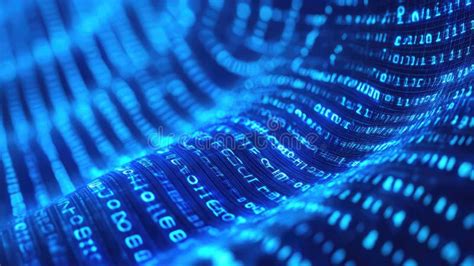 Binary Blue Technology Background Stock Illustration Illustration Of