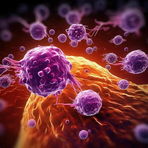 Microscopio De Células Humanas Foto Premium