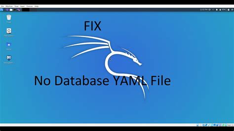 Kali Linuxmetasploit Not Connecting To Database No Database Yaml Fileno Database Support