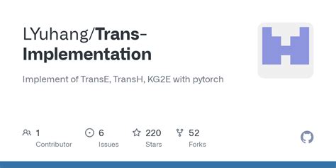 github lyuhang trans implementation implement of transe transh