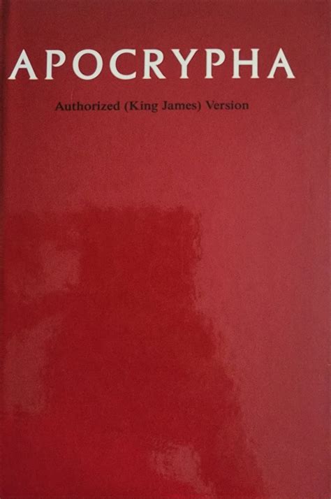 Apocrypha Kjv Version Etsy