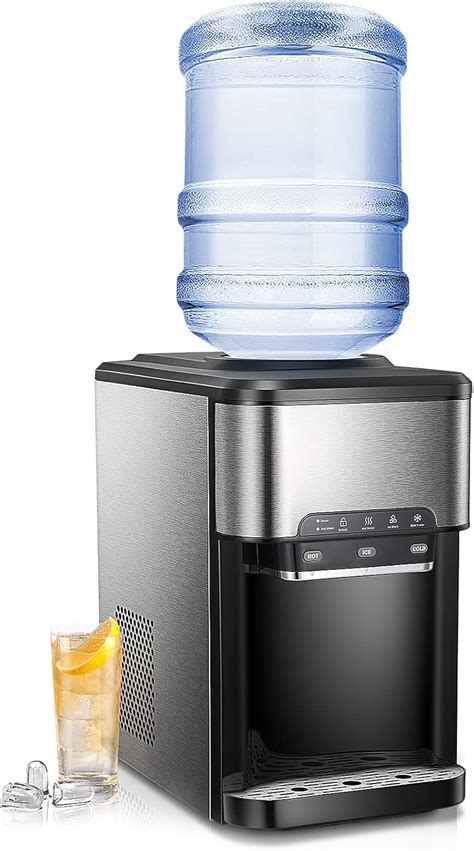 Kismile 3 1 Water Dispenser With Ice Maker Water Cooler Dispenser 5 Gallon Ice And Water