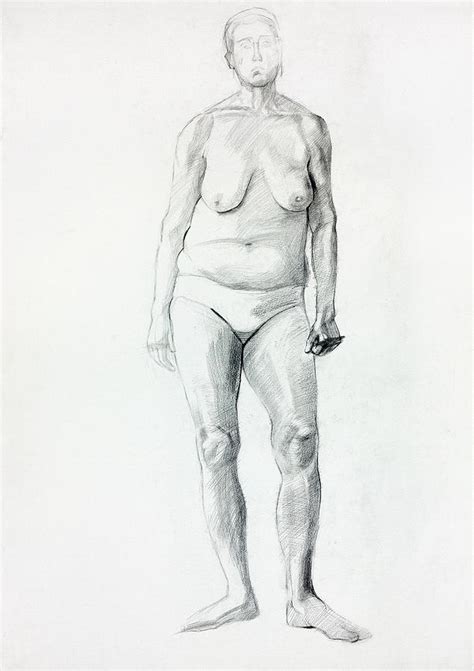 Naked Woman Figure By Ivailo Nikolov Drawing By Boyan Dimitrov Pixels