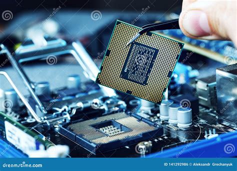 Electronic Engineer Of Computer Technology Maintenance Computer Cpu Hardware Upgrade Of
