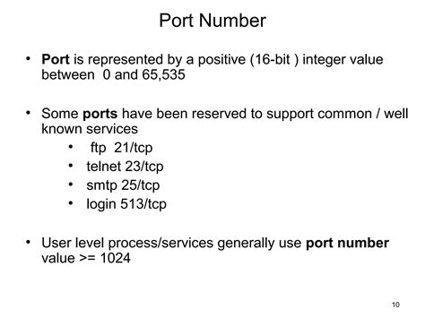 Ports And Sockets Ppt