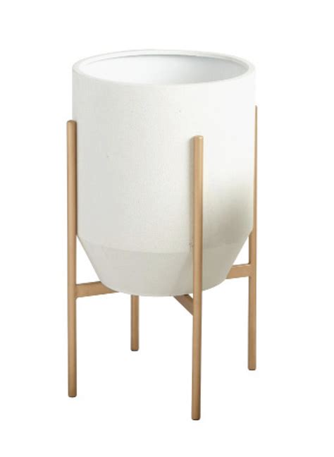 Modern White Cement Planter Loluma