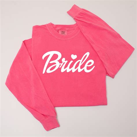 Cursive Doll Logo Vintage Long Sleeve T Shirt Bride Vintage Long Sleeve Tee Bachelorette Party
