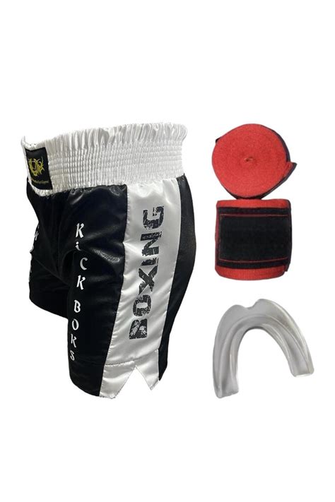 Remege Kickboks Şortu Silikon Dişlik Ve 35 Metre Bandaj Kick Boks Üçlü Set Fiyatı Yorumları