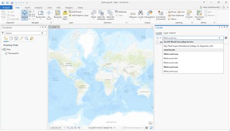 Using The What3words ArcGIS Locator Within ArcGIS Pro What3words