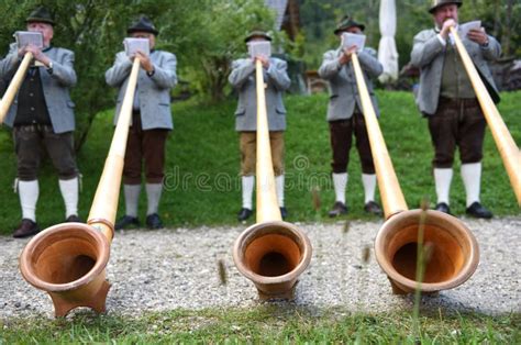 The `alphorn` is a Wooden Musical Instrument Editorial Stock Photo ...