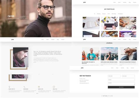 resume vcard collection about responsive personal portfolio website