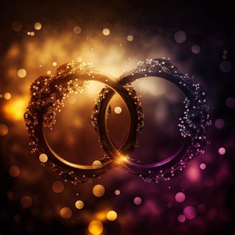 Premium Ai Image There Are Two Rings That Are Connected To Each Other Generative Ai