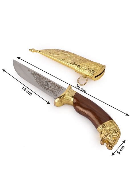 Royal Indian Knife Dagger In Golden Case Shop Now