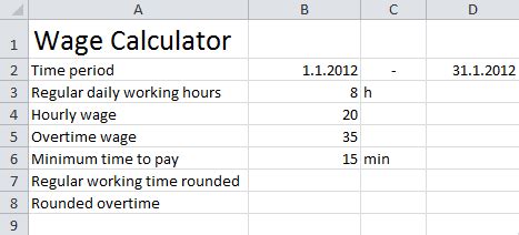 Consobalos Download Hourly Wage Calculator Excel