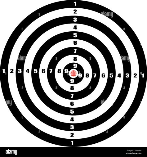 Illustration Of A Dart Board Isolated On White Background Stock Vector Image And Art Alamy