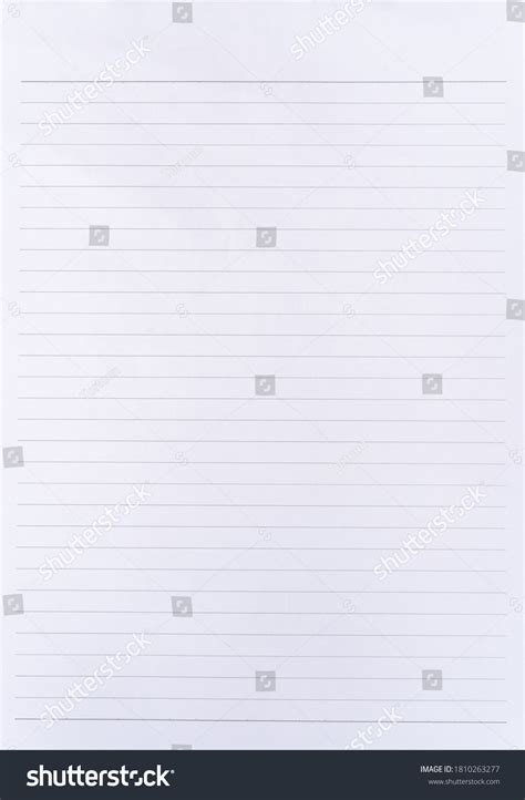 Notebook Paper Texture Lined Page Template Stock Photo Shutterstock