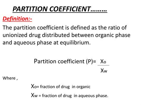 Partition Coefficient Pptx