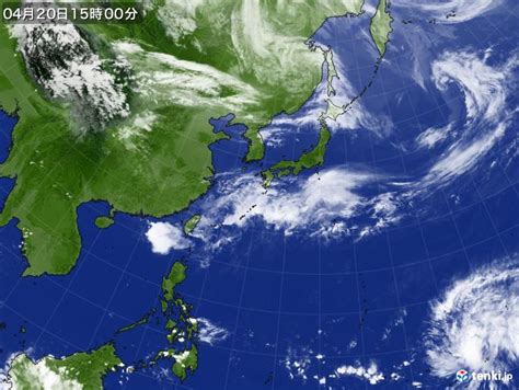 過去の気象衛星 日本広域 2023年04月20日 日本気象協会 tenki jp